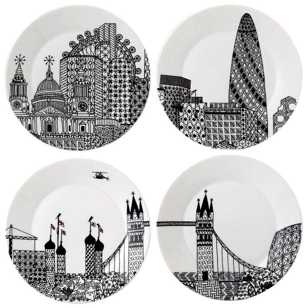 Royal Doulton - Charlene Mullen London Calling Plate Set | Peter's of ...
