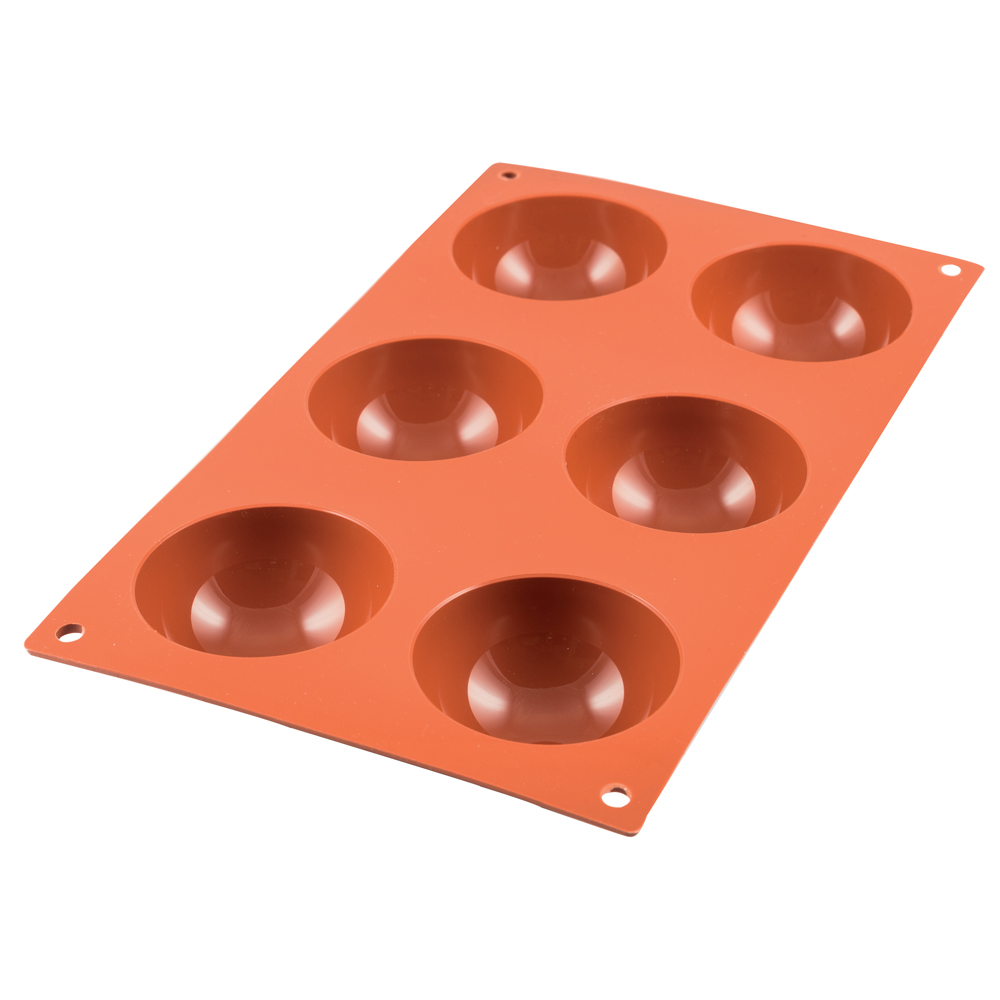 Silikomart - Half Sphere Silicone Mould Terracotta | Peter's of Kensington