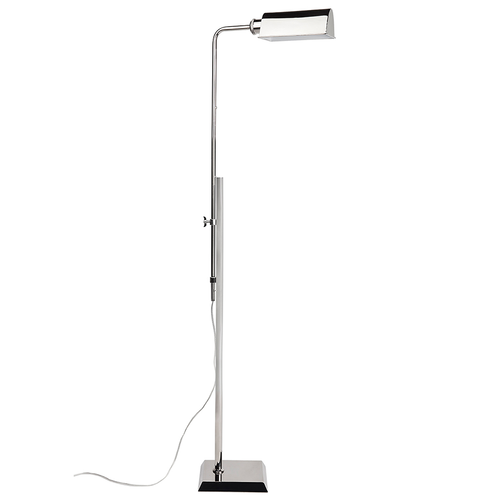 Cafe Lighting - Rikki Floor Lamp Nickel | Peter's of Kensington