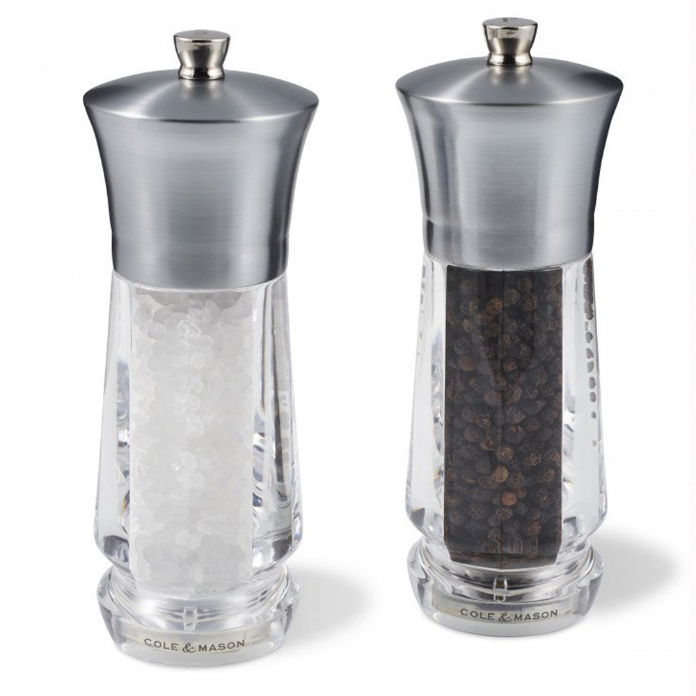 Cole & Mason - Exford Nickel Salt & Pepper Mill Set 2pce | Peter's of ...