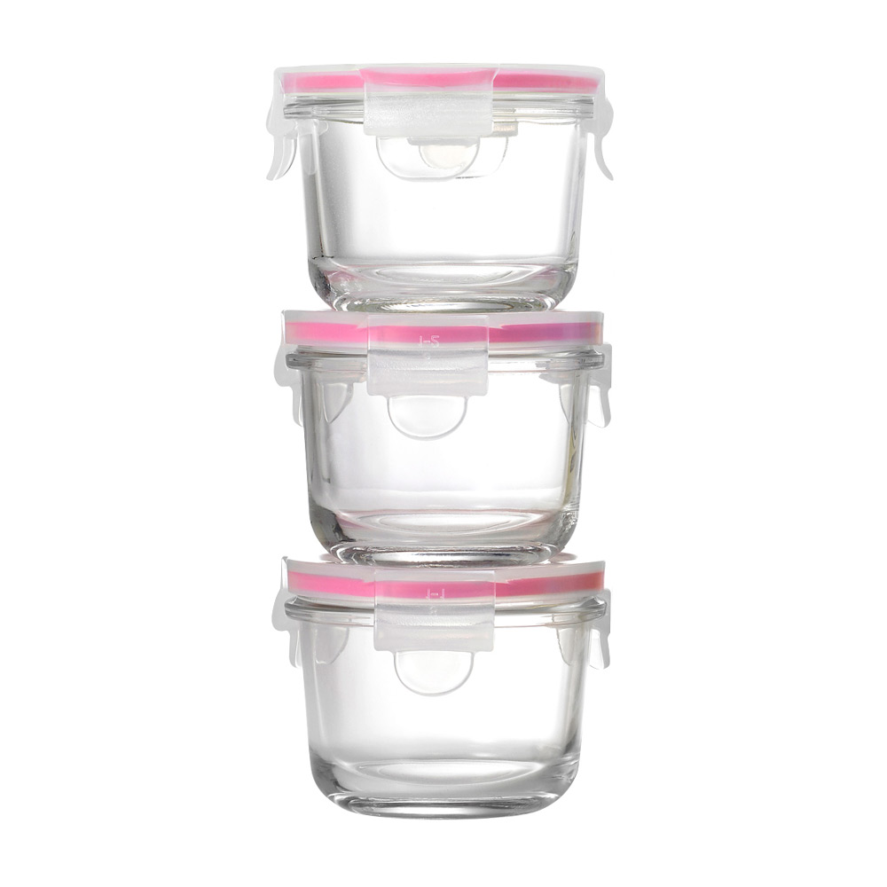 Glasslock - Baby Food Round Container Set | Peter's of Kensington