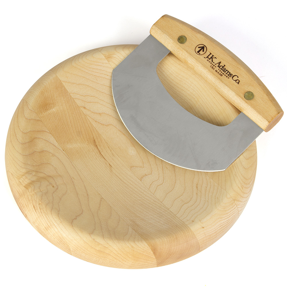JK Adams - Round Herb Bowl with Mezzaluna Chopper | Peter's of Kensington
