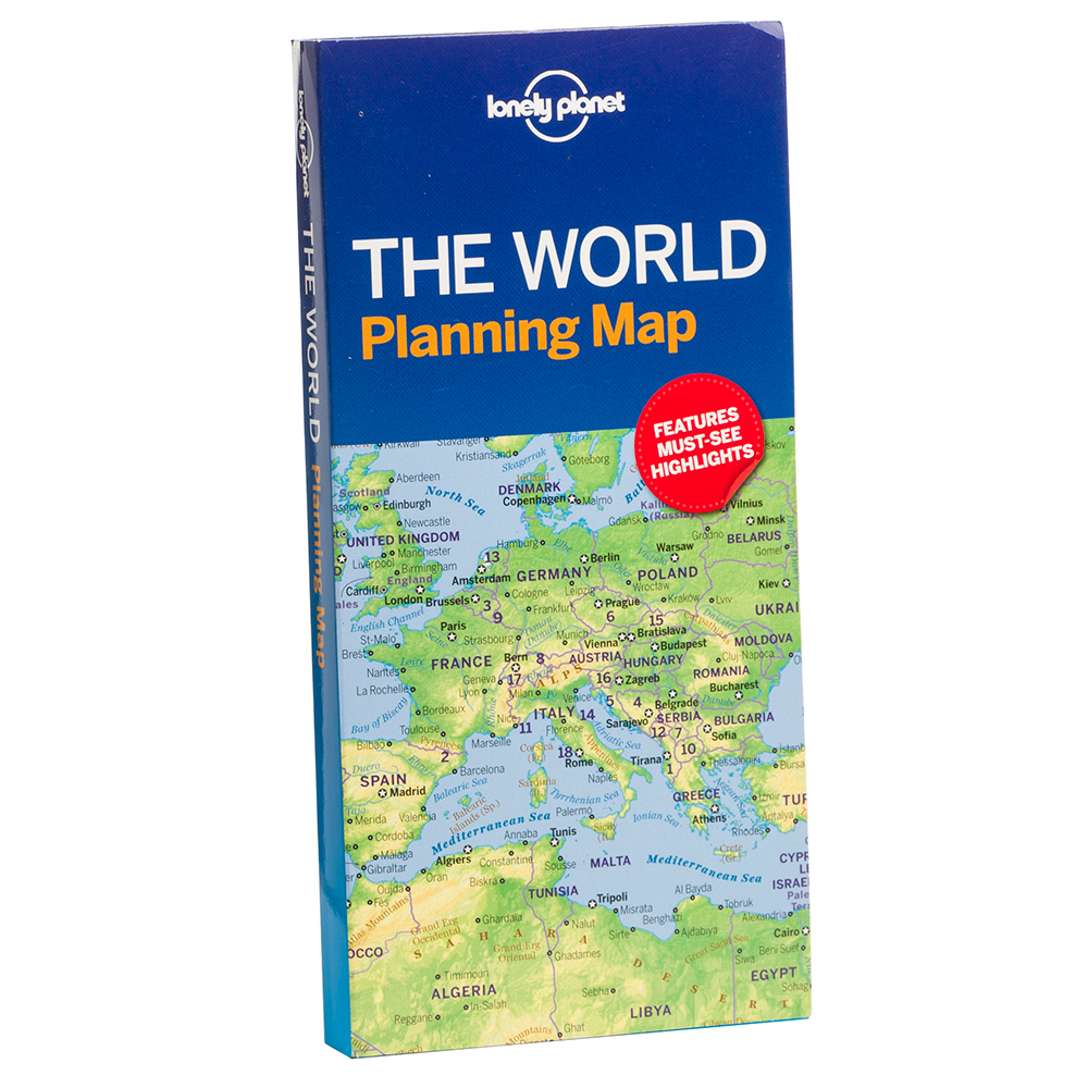 Lonely Planet - The World Planning Map | Peter's of Kensington