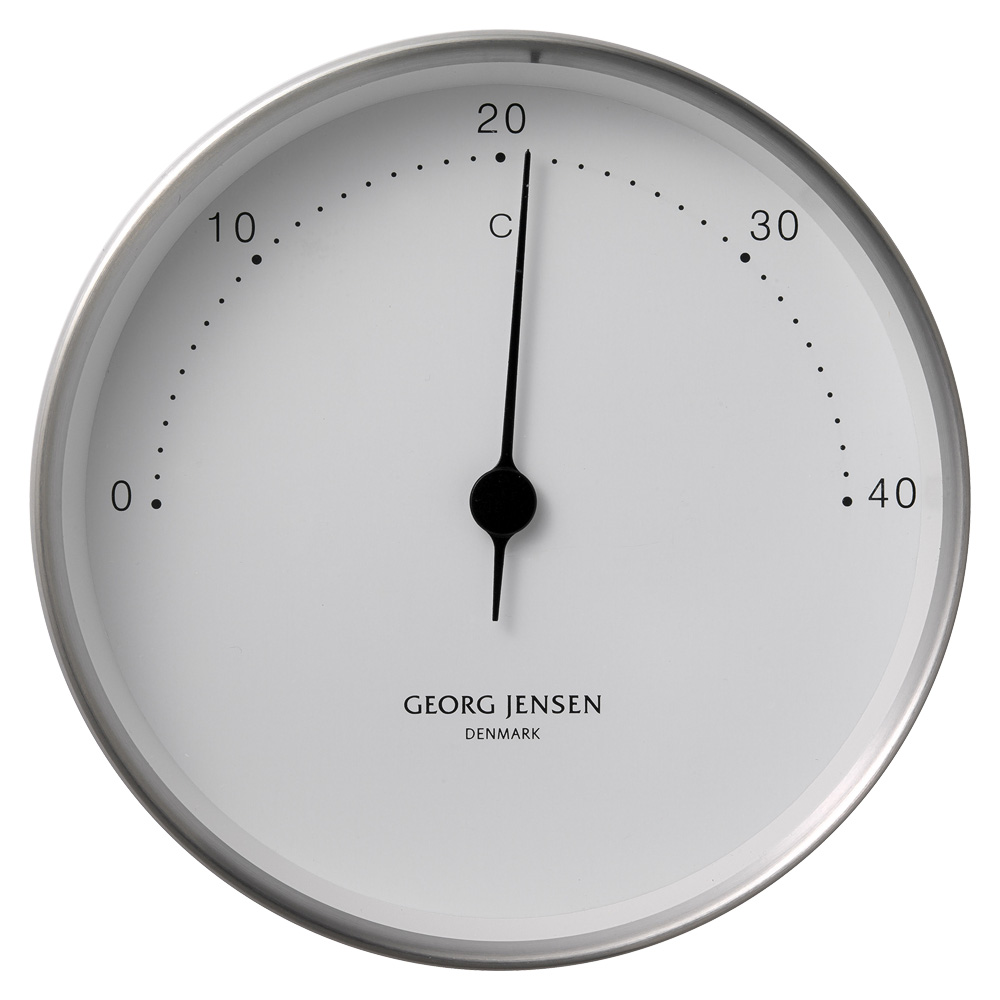 Georg Jensen - Henning Koppel Thermometer White with Steel Border ...