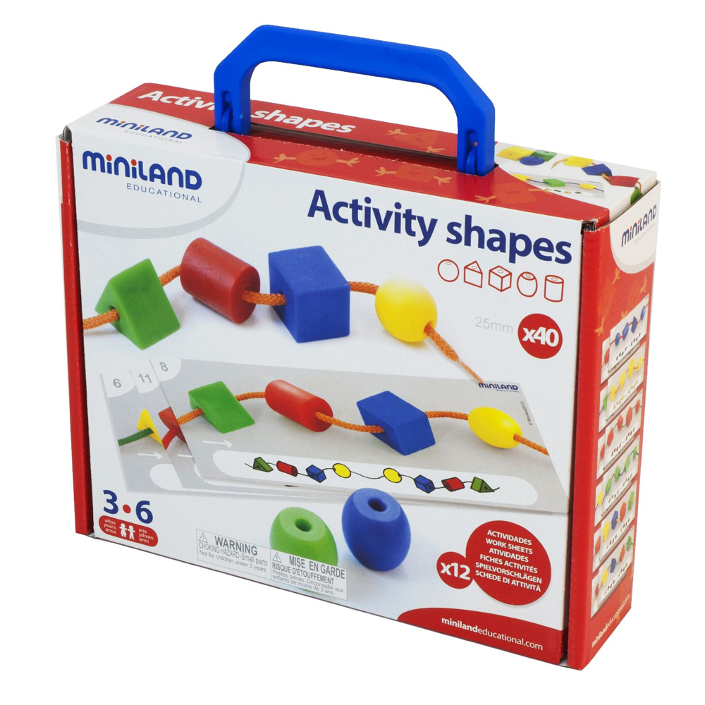 Miniland - Activity Shapes Threading Game | Peter's of Kensington