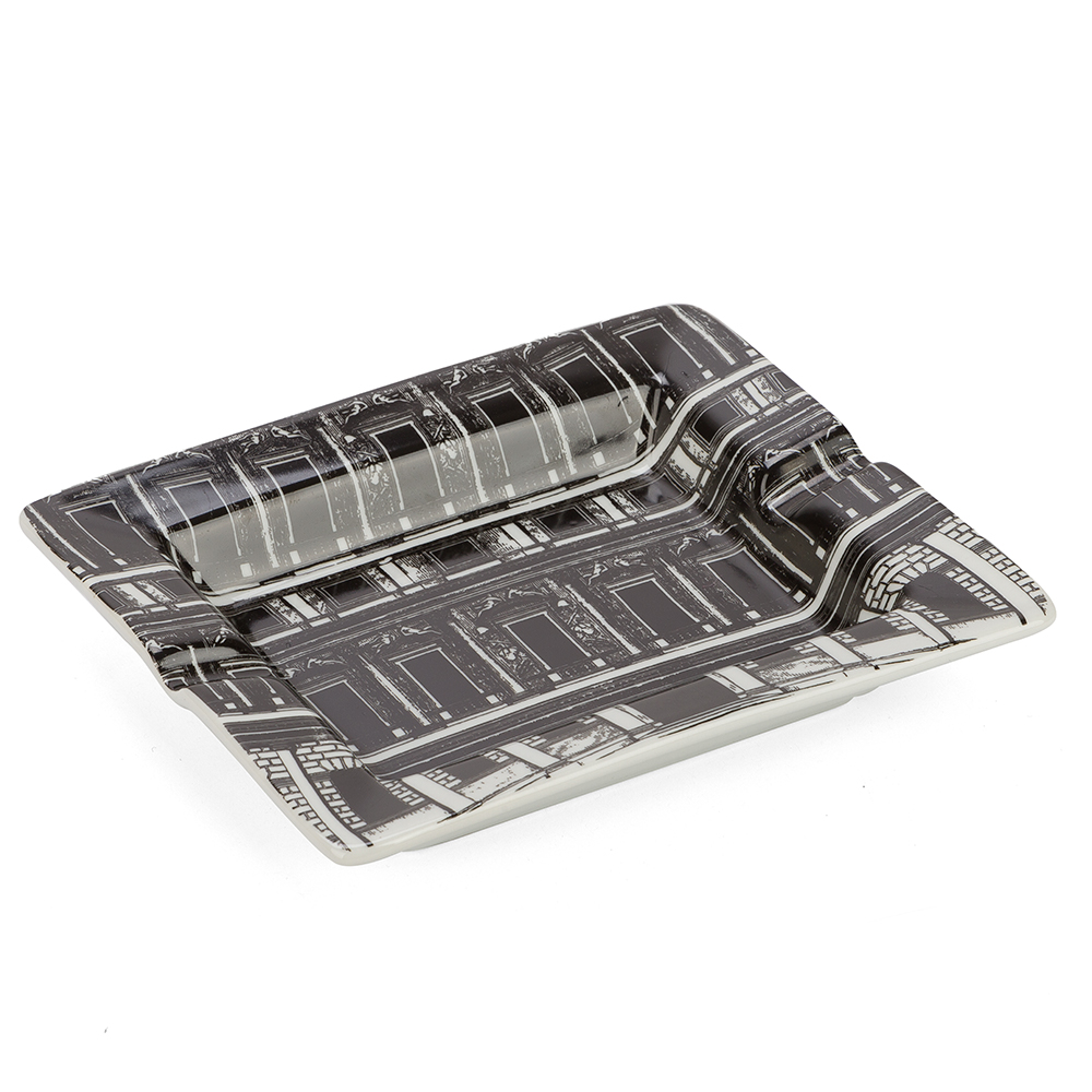 Luxe By Peter's - Black & White Porcelain Florence Ash Tray | Peter's ...