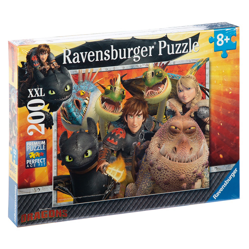 Ravensburger - Disney HTTYD Hicks Astrid/Dragon Puzzle 200pc | Peter's ...
