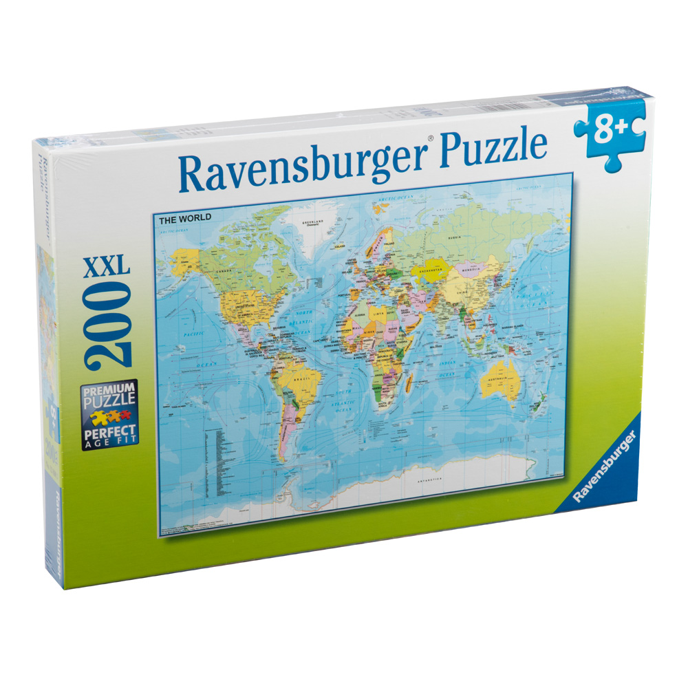 Ravensburger - Map of The World Puzzle 200pce | Peter's of Kensington