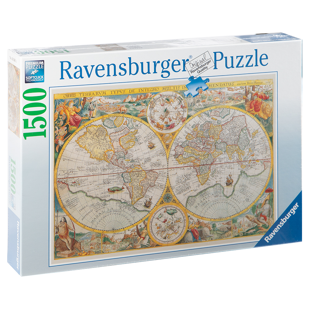 Ravensburger - World Map 1594 1500pce | Peter's of Kensington
