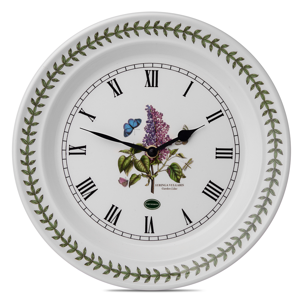 Portmeirion - Botanic Garden Wall Clock Lilac | Peter's of Kensington
