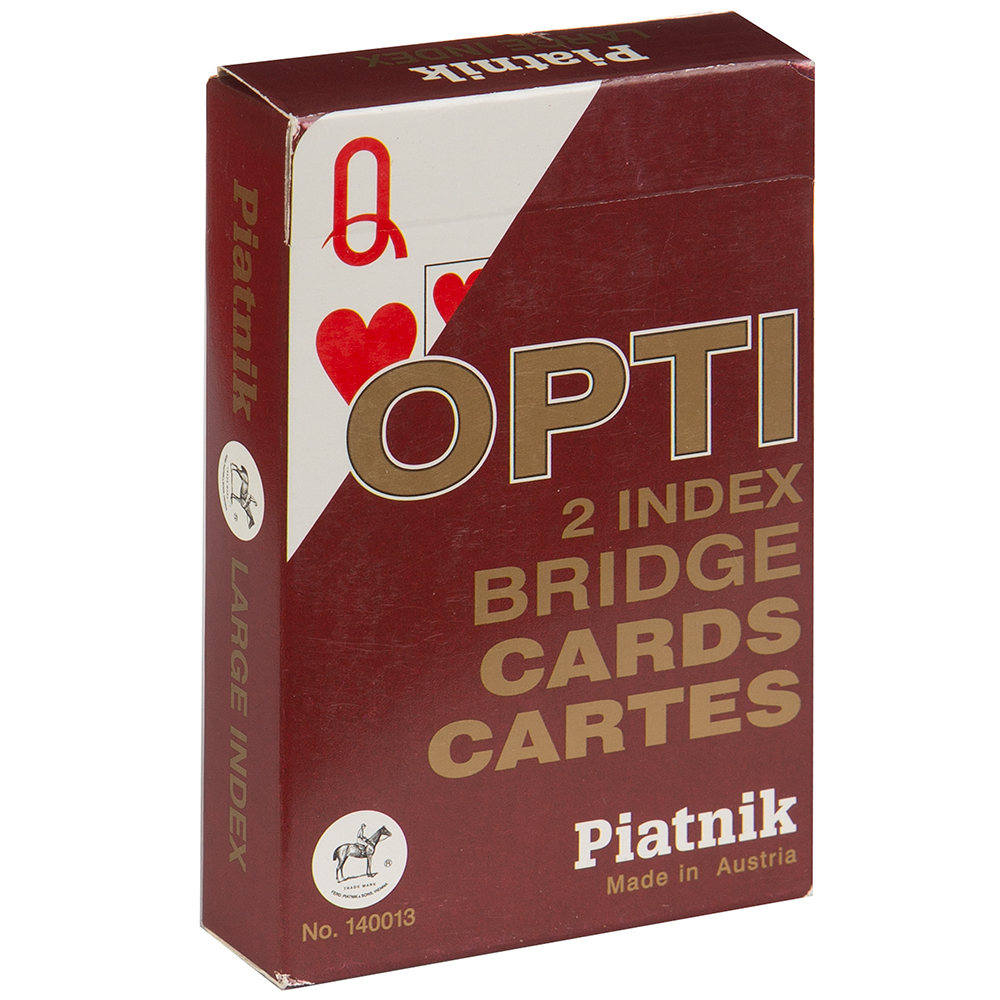 Piatnik - Opti Bridge Index Playing Cards | Peter's of Kensington
