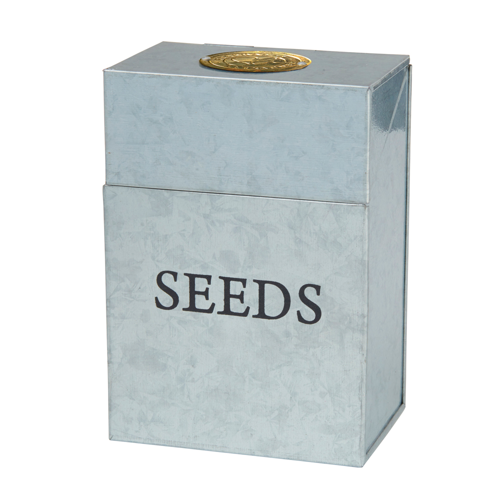 Stephanie Alexander - Galvanised Seed Storage Tin | Peter's of Kensington