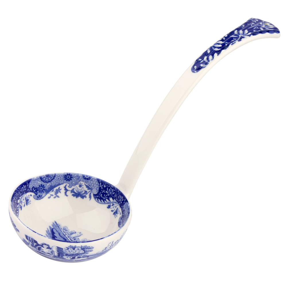 Spode - Blue Italian Soup Ladle | Peter's of Kensington