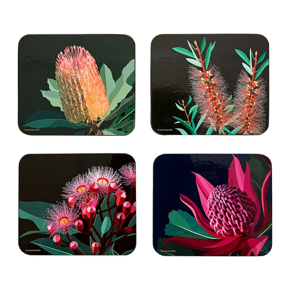 Ashdene - Native Grace Coaster Set 4pce | Peter's of Kensington