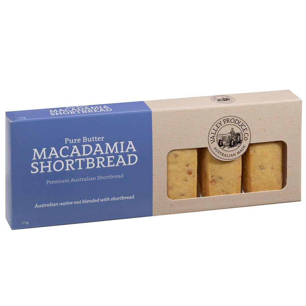 Valley Produce Company - Pure Butter Macadamia Shortbread 175g | Peter ...