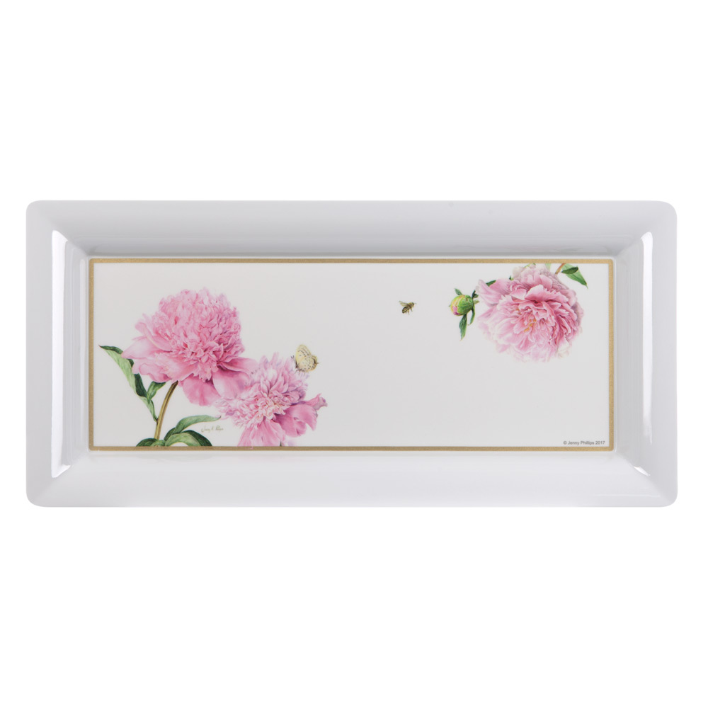 Ashdene - Pink Peonies Sandwich Tray | Peter's of Kensington