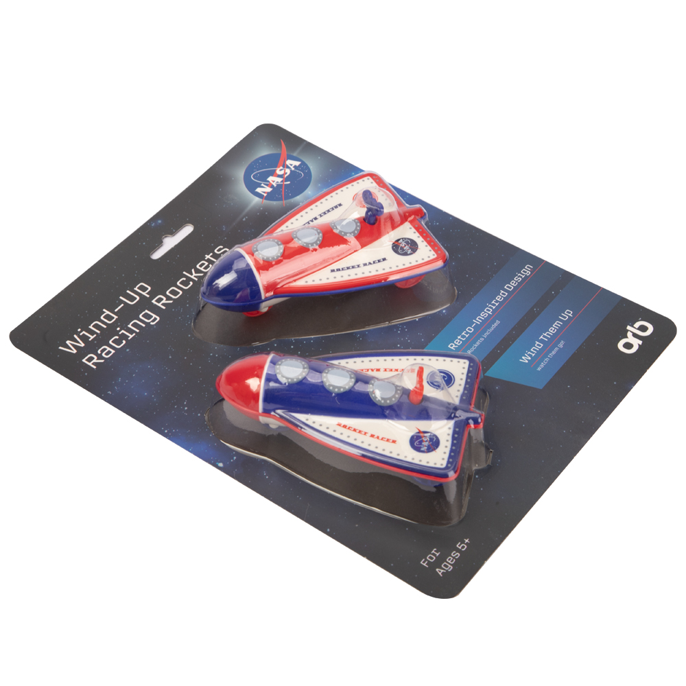Thumbs Up - NASA Wind-Up Racing Rockets Set 2pce | Peter's of Kensington