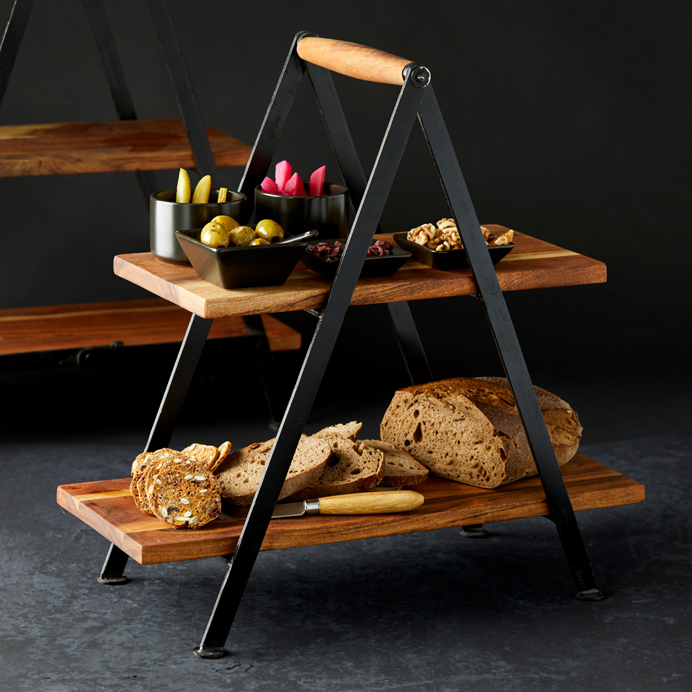 Davis & Waddell - Fine Foods Two Tier Serving Stand | Peter's of Kensington