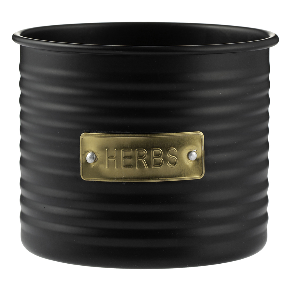 Typhoon - Living Otto Herb Planter 11x9cm Black | Peter's of Kensington