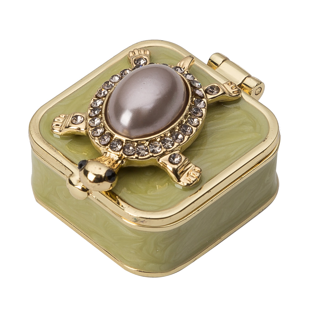 Whitehill - Square Tortoise Trinket Box | Peter's of Kensington