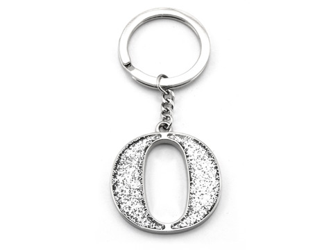 Whitehill - Silver Glitter Initial Keyring O | Peter's of Kensington