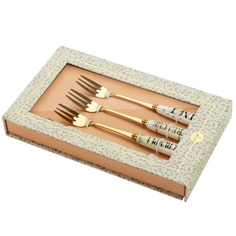 Yvonne Ellen - Cheeky Cake Fork Set 4pce | Peter's of Kensington