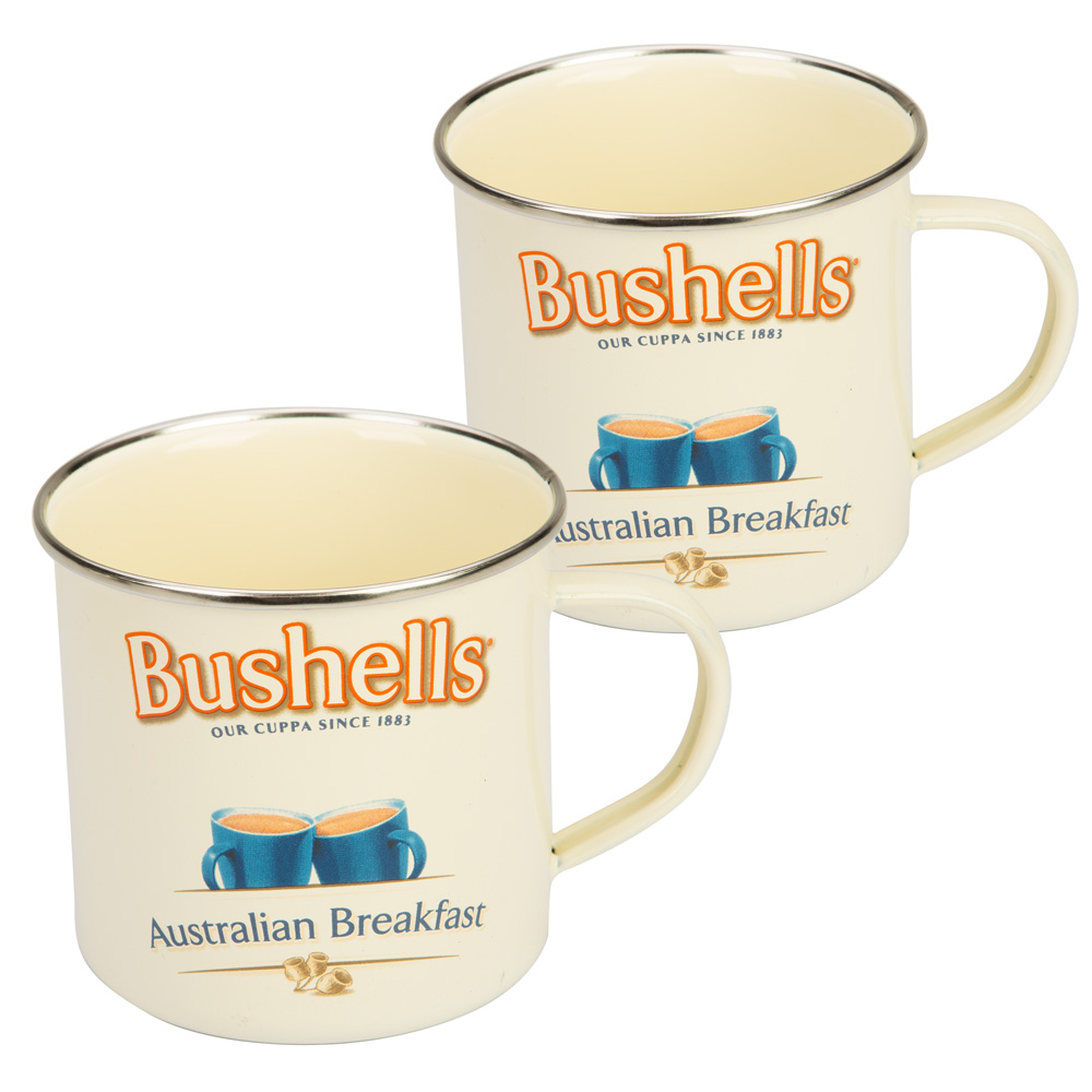 Australian Heritage Icons - Bushells Tea Enamel Mug Set 2pce | Peter's ...