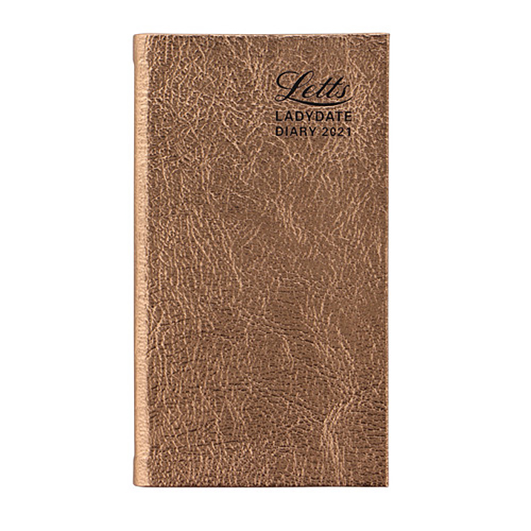 Letts - Ladydate Med Pocket Week to View English Rose Gold | Peter's of ...