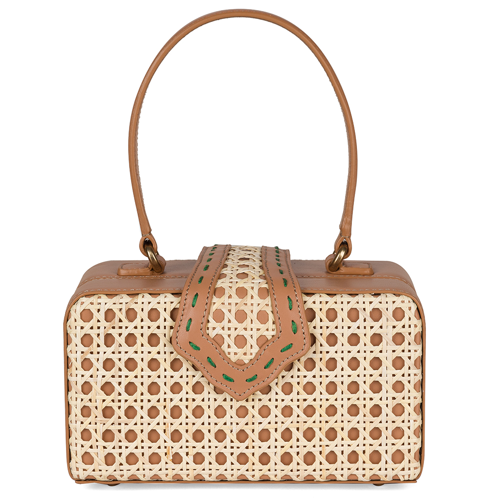 Mehry Mu - Fey In The 50s Bag Leather & Rattan | Peter's of Kensington