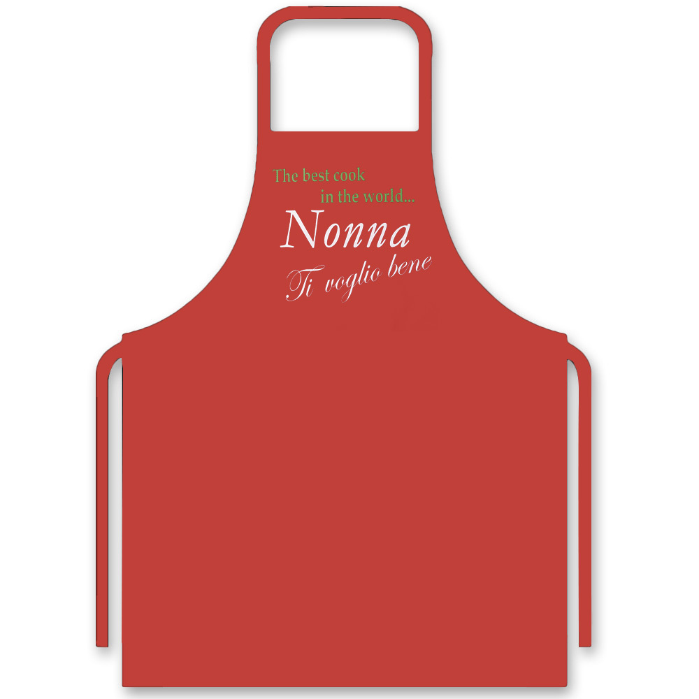 Mondano - The Best Cook In The World...Nonna Apron Red | Peter's of ...