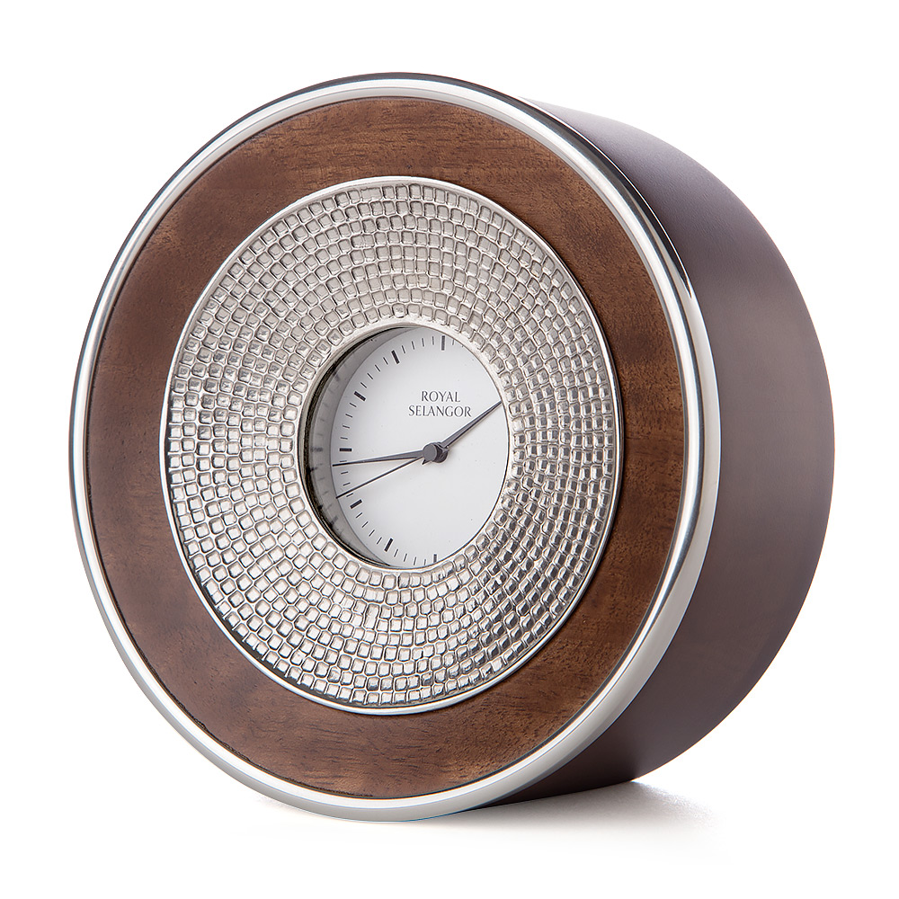 Royal Selangor - Round Table Clock | Peter's of Kensington