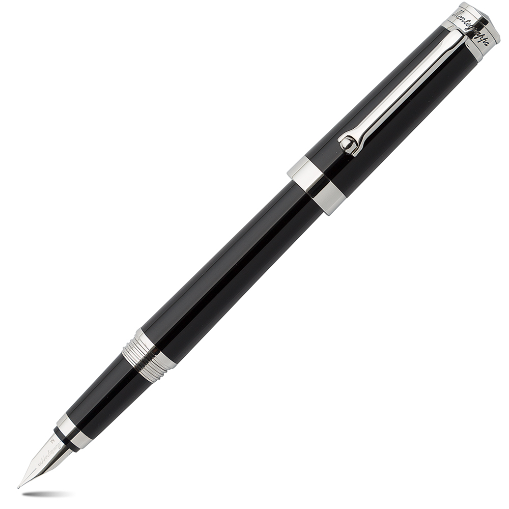 Montegrappa - Parola Solid Black Fountain Pen | Peter's of Kensington