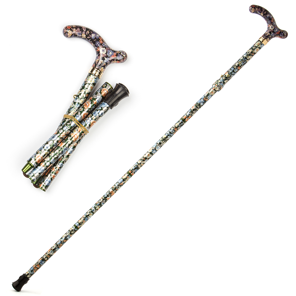 Classic Canes - Autumn Gold Petite Folding Cane | Peter's of Kensington