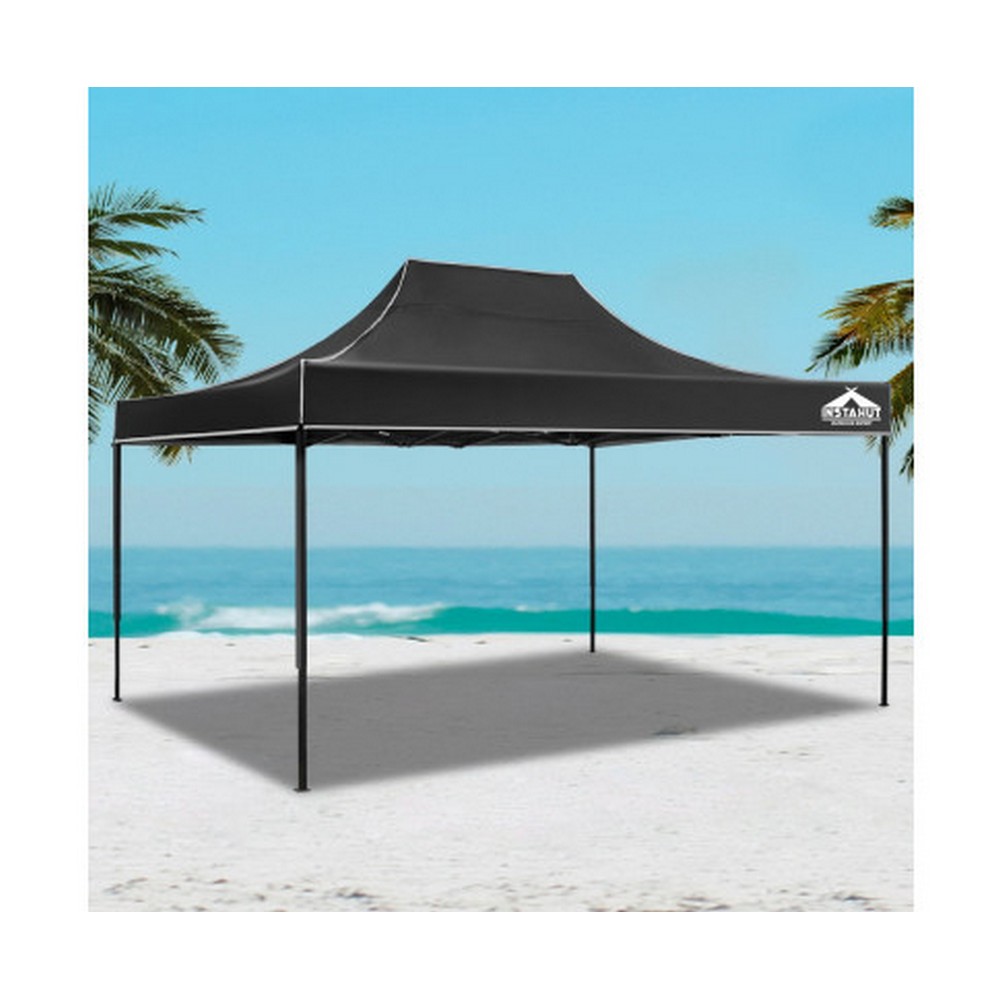 CoolShade - Instahut Gazebo 3x4.5m Outdoor Tent Black | Peter's of ...