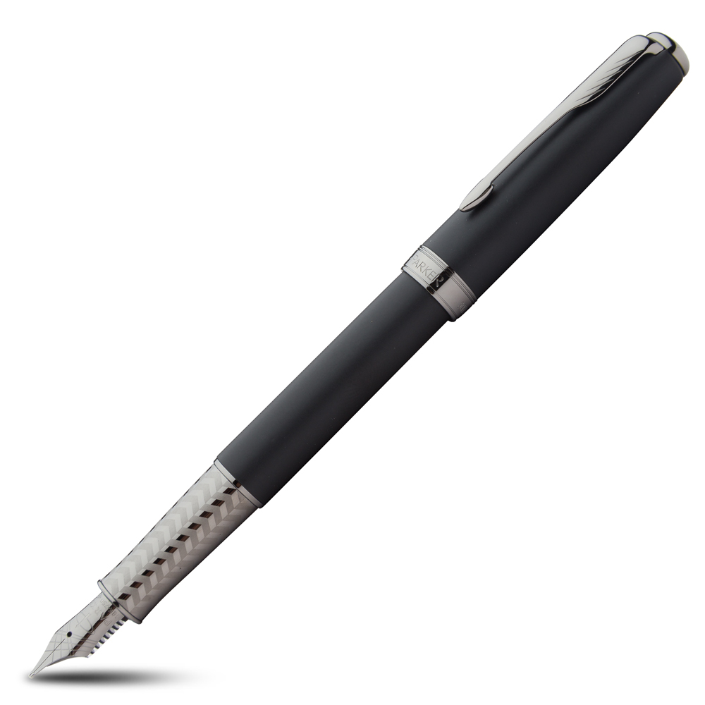 Parker - Sonnet Executive Black Shell Custom Fountain Pen | Peter's of ...