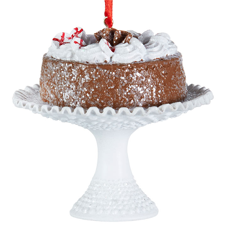 Raz - French Bakery Cake On Stand Ornament | Peter's of Kensington