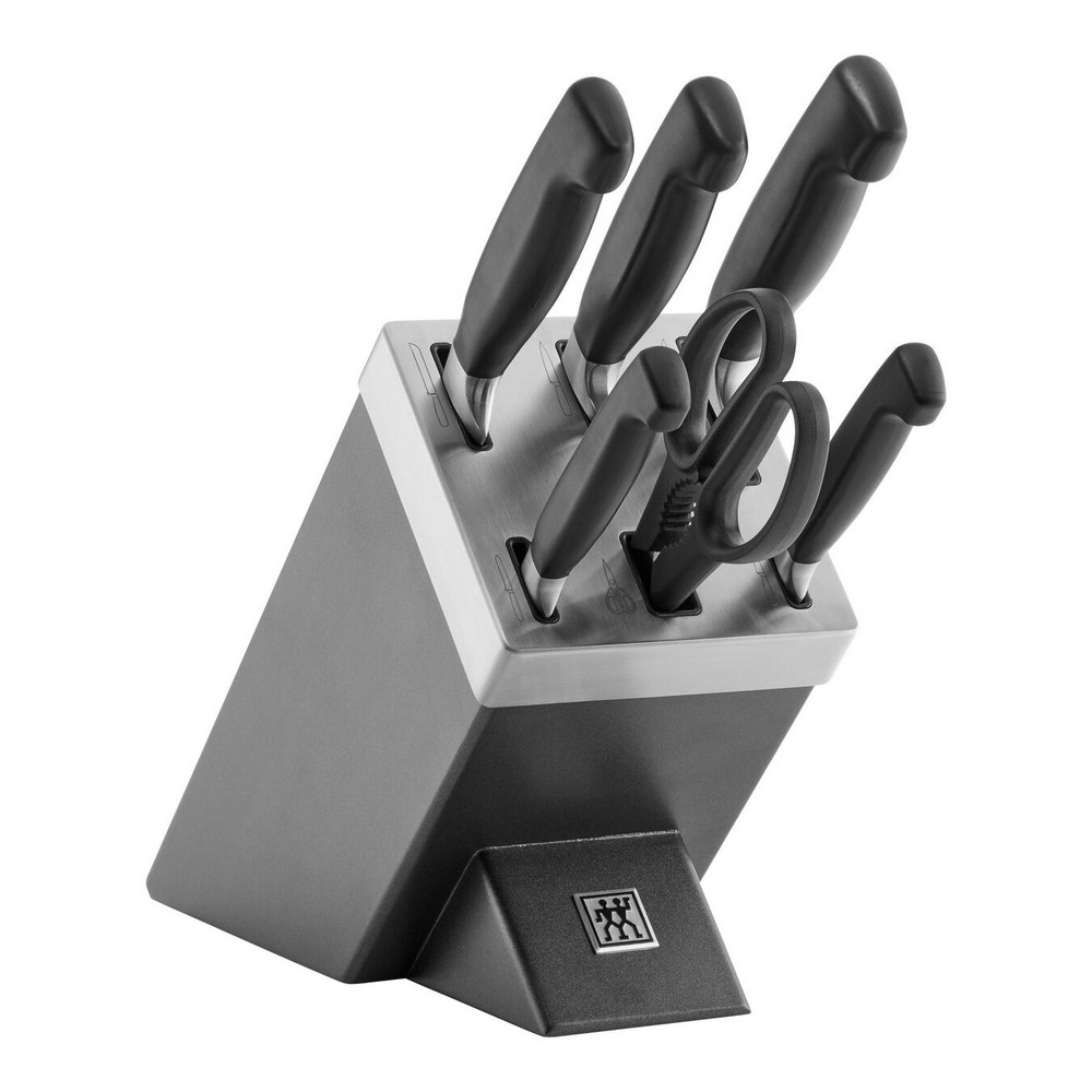Zwilling - Four Star Self Sharpen Block Set Ash Grey 7pce | Peter's of ...