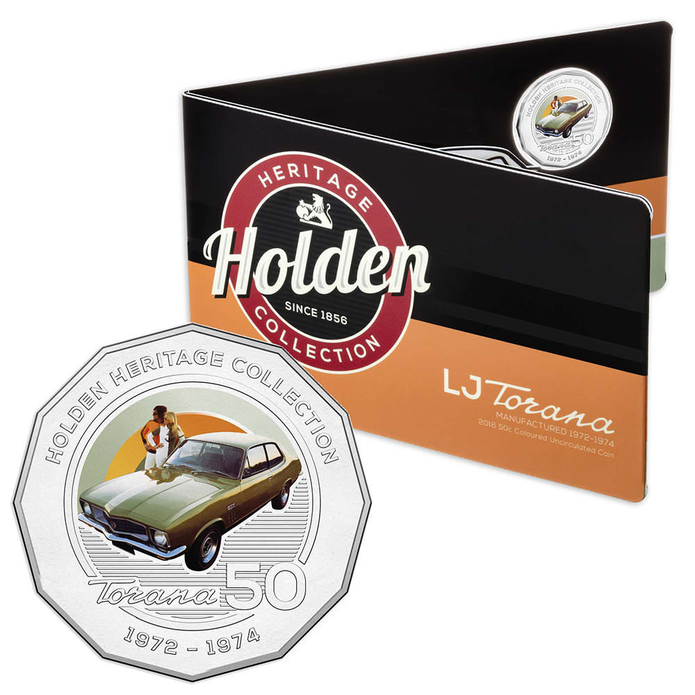 Royal Australian Mint - Holden Heritage LJ Torana 50 Cent Coin Pack ...