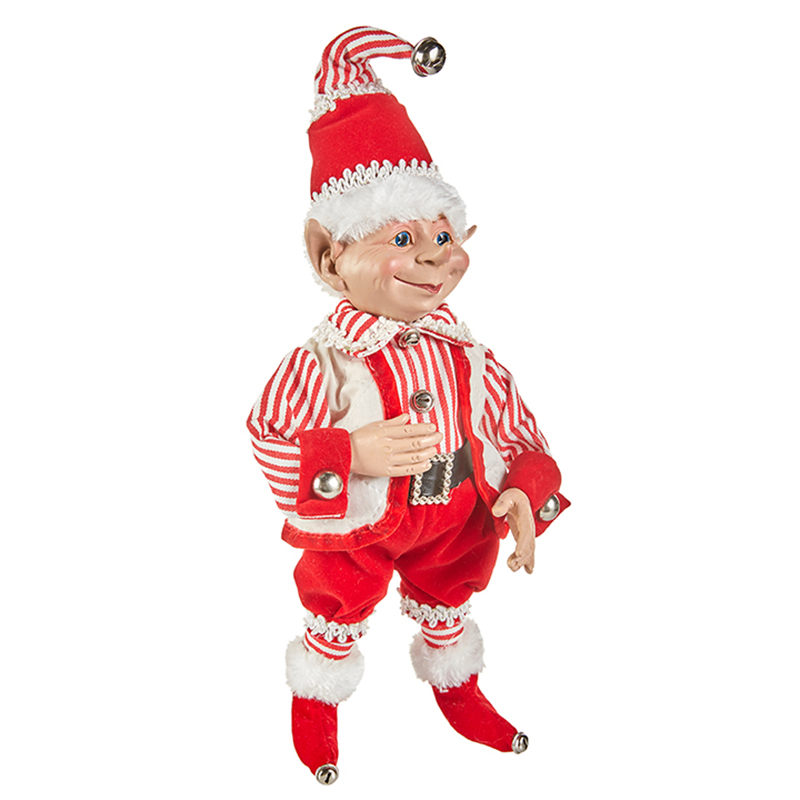 Raz - Reindeer Games Posable Elf Red | Peter's of Kensington