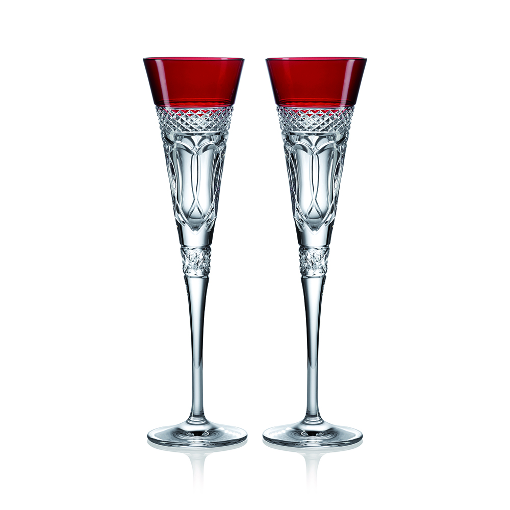 Waterford - Times Square Love Red Flute Pair | Peter's of Kensington