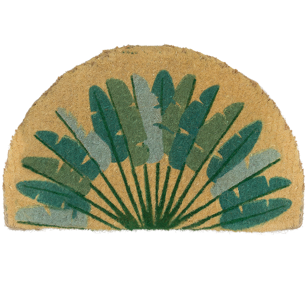 Doormat Designs - Half Round Leaves Welcome Mat | Peter's of Kensington