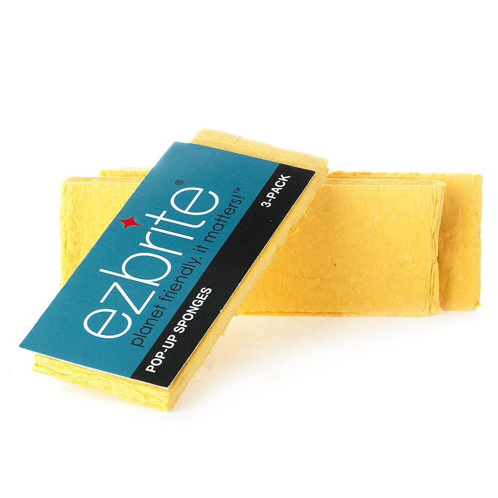 EZ Brite - Pop Up Medium Cellulose Sponge Set 3pce | Peter's of Kensington