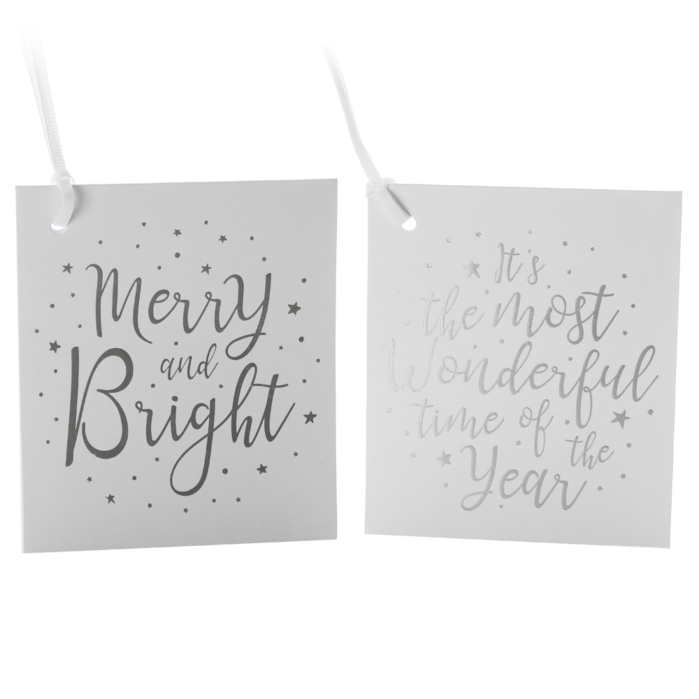 Vandoros - White/Silver Card Tag 4pk | Peter's of Kensington