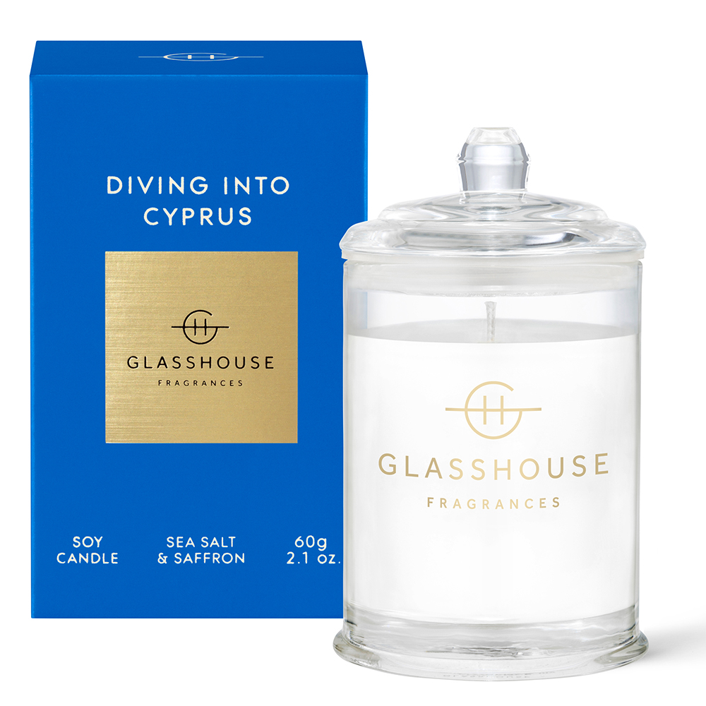 Glasshouse - Diving Into Cyprus Candle | Peter's of Kensington