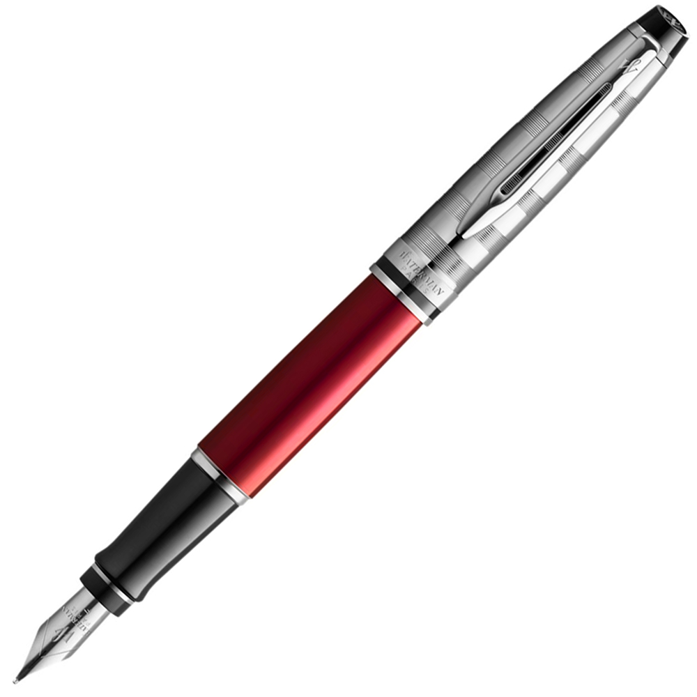Waterman - Expert 3 Deluxe Dark Red Chrome Trim Fountain Pen | Peter's ...