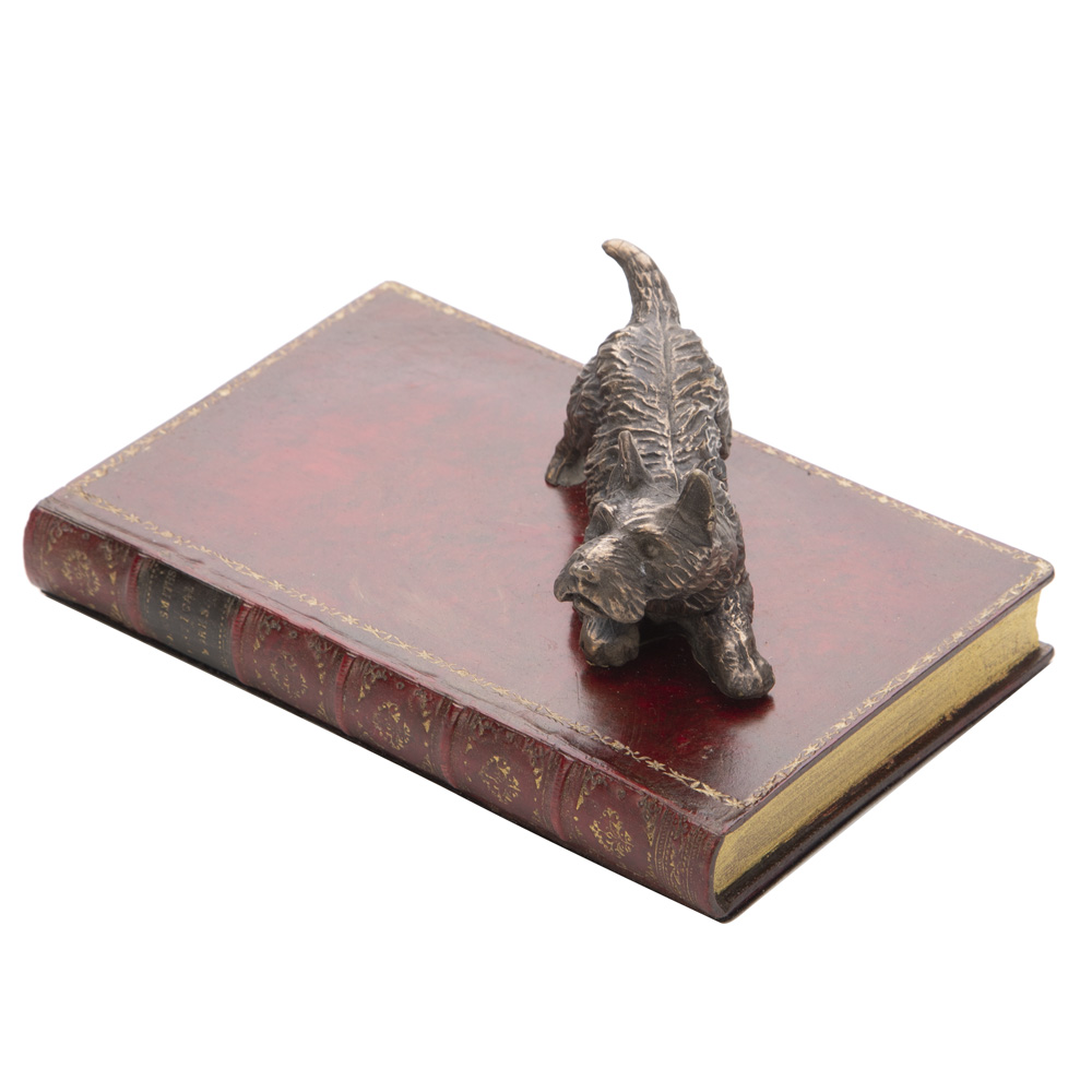 The Original Book Works - Scottie Dog Paperweight Bronze Red | Peter's ...