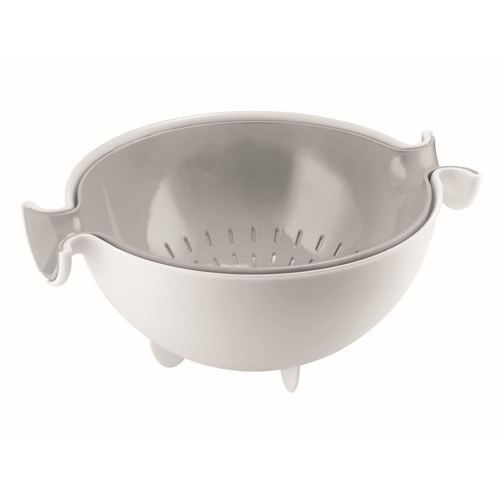 Guzzini - Colander and Bowl Set 30cm Grey | Peter's of Kensington
