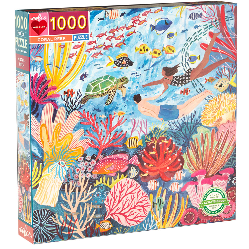 eeBoo - Coral Reef Puzzle 1000pce | Peter's of Kensington