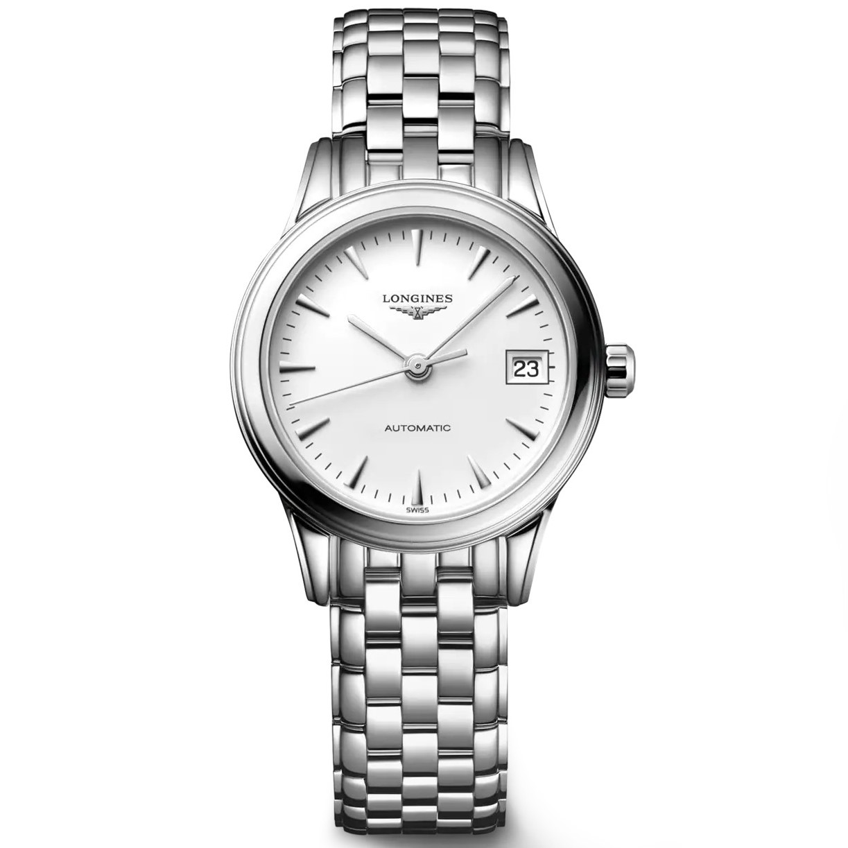 Longines - Flagship White Dial Stainless Steel Watch 26mm | Peter's of ...