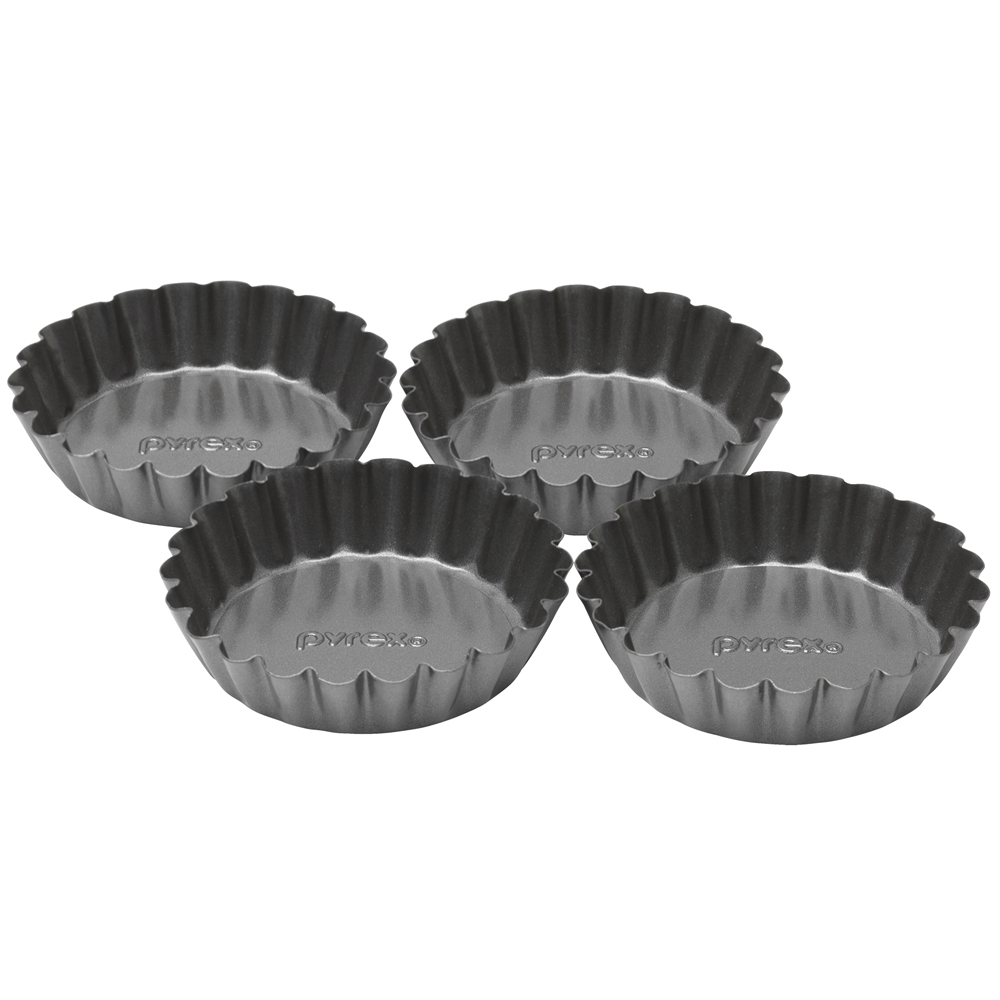 Pyrex - Platinum Loose Base Tartlet Set 4pce | Peter's of Kensington